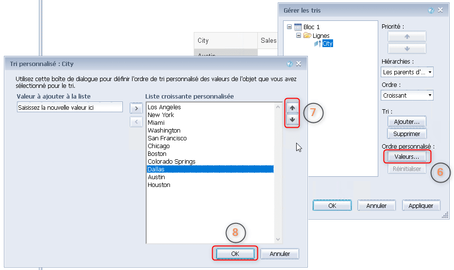 Appliquer un tri personnalisé sur les dimensions - japprendslabi.fr
