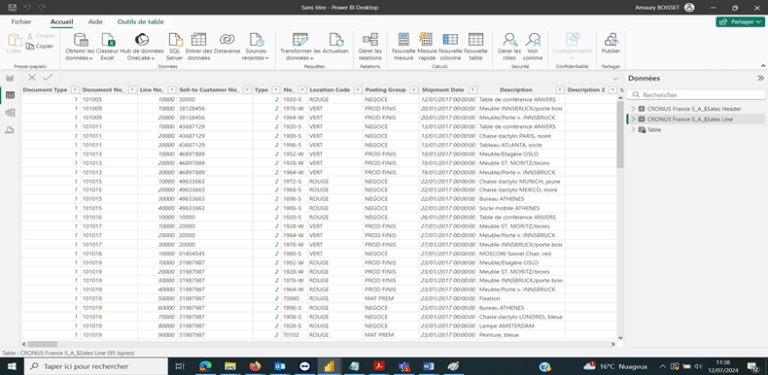 Création d’une mesure DAX dans power BI